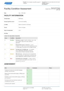 Facility Condition Assessment Checklist Template: Use for Free