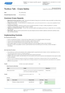 Crane Safety Requirements: What are the risks working with cranes