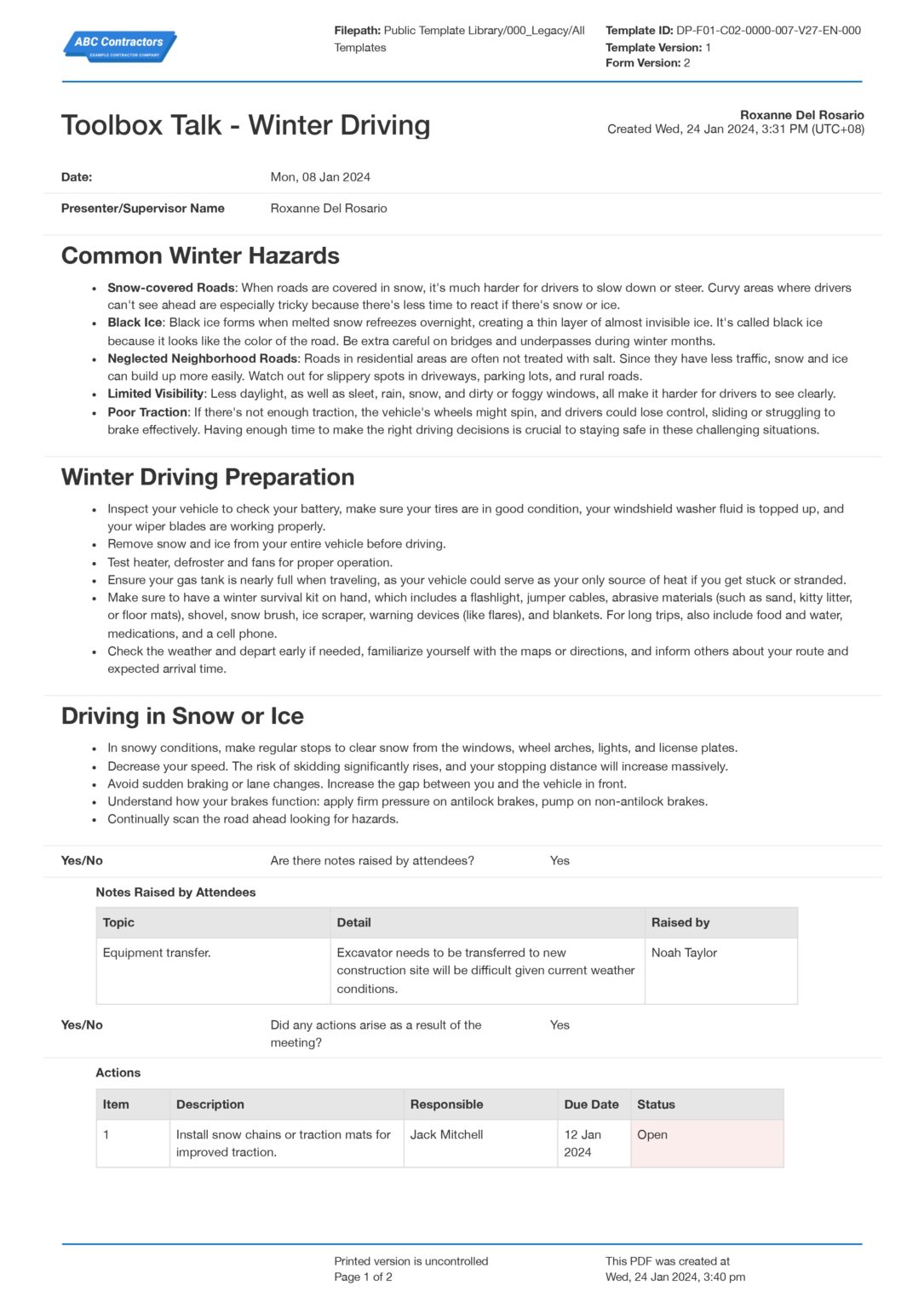 Winter Driving Safety Tips For Employees: Best Practices to Follow