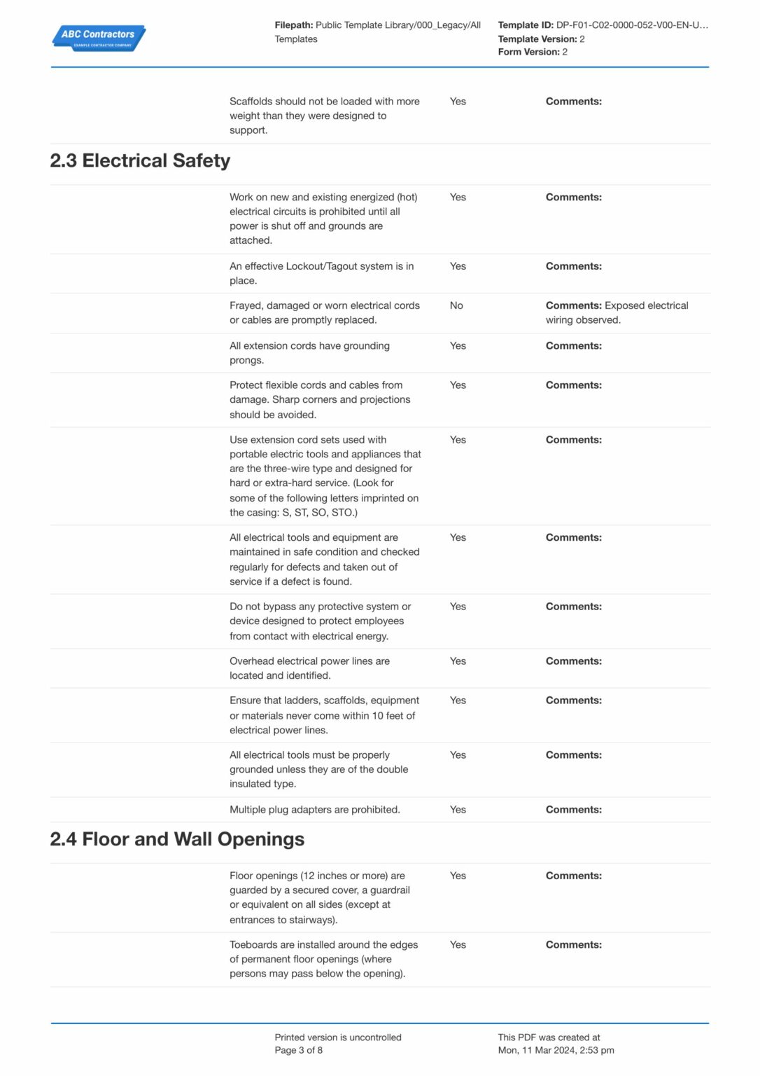 OSHA Safety Walkthrough Checklist Template: Free to download OSHA Safety Walkthrough Checklist Template: Free to download