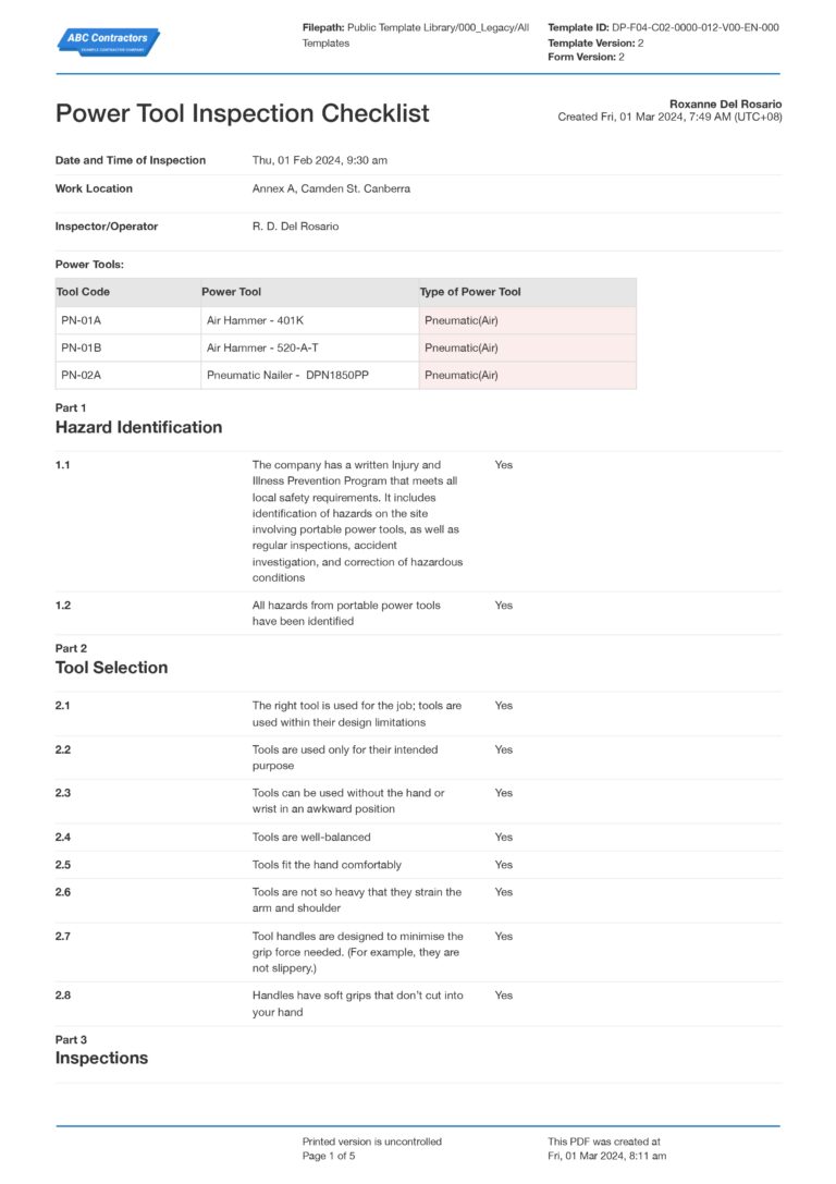How Often Should Power Tools Be Inspected?