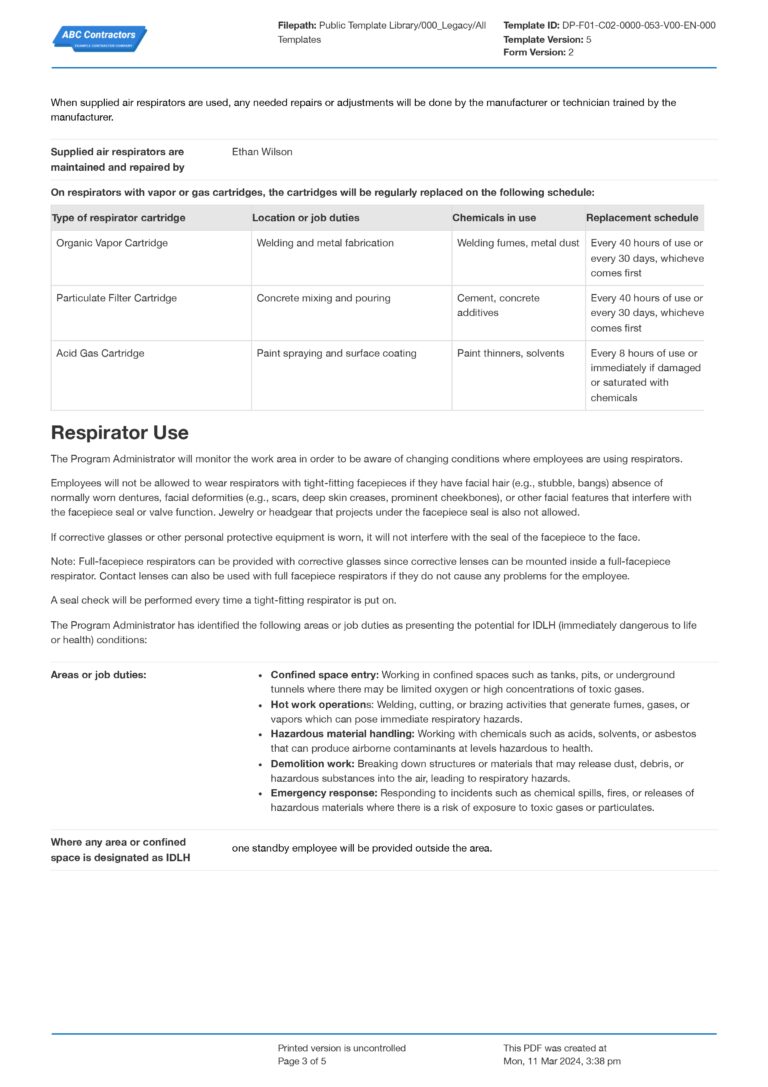 Respiratory Protection PPE: A Guide to Different Types and Uses