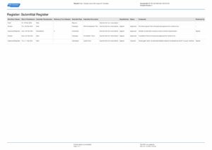 Submittal Log Example: Ensure your log is well-documented