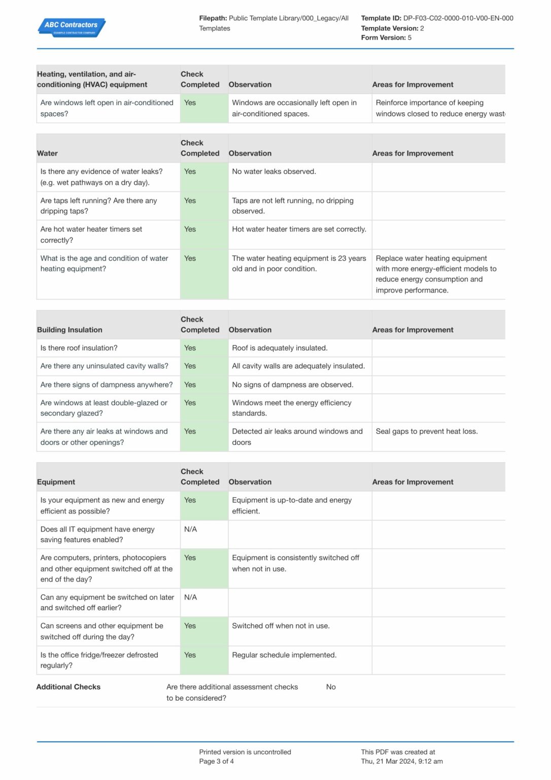 What is an Energy Assessment?