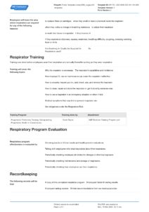 OSHA Requirements for Respiratory Protection