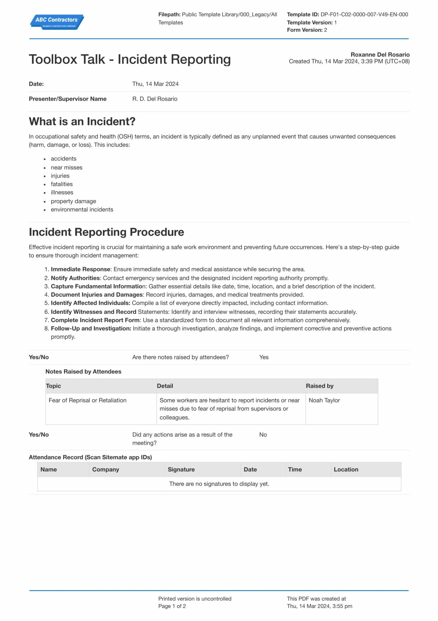 How Long Do You Have to Report an Incident?