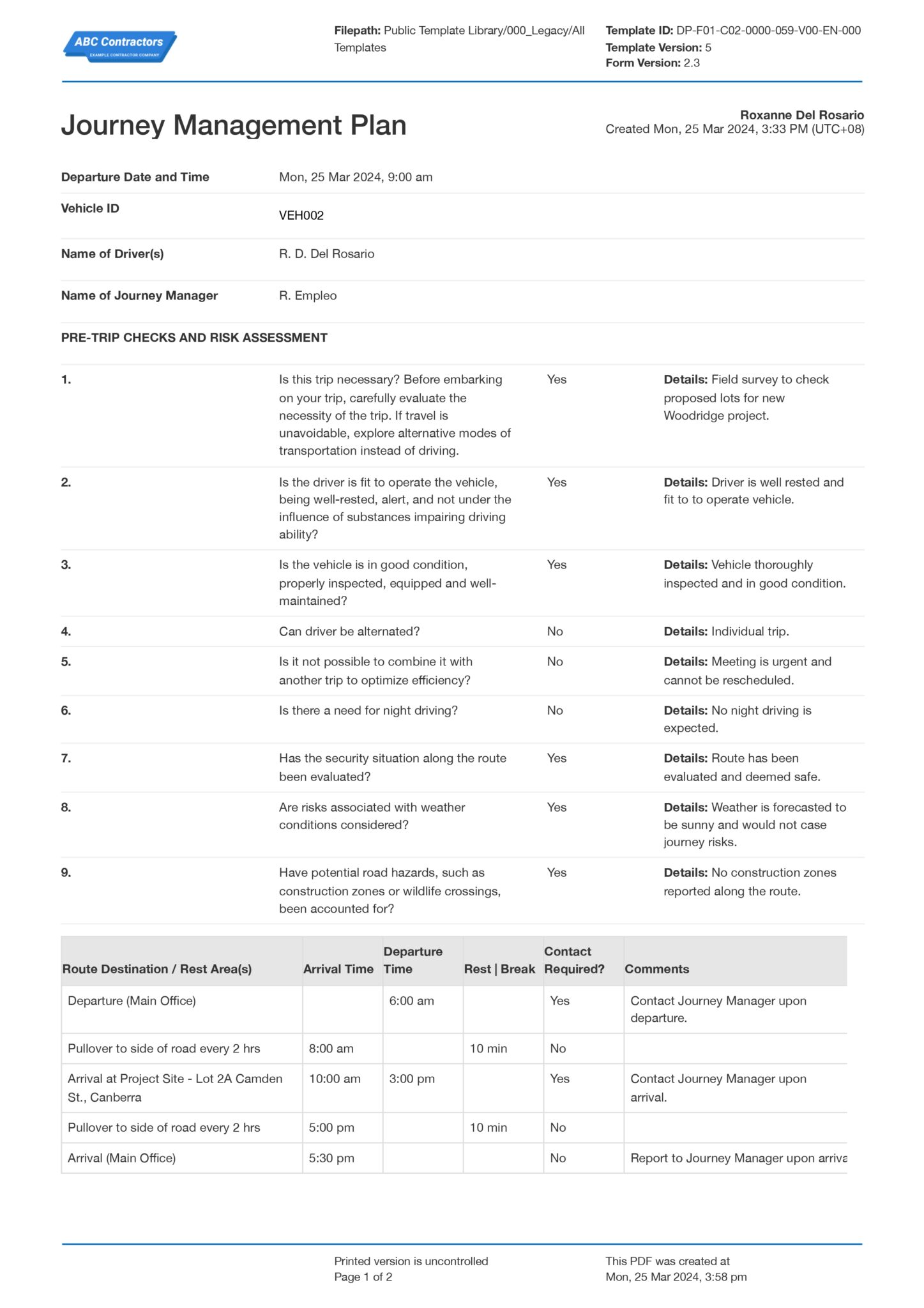 Journey Management Plan Template: Better Than Word & Excel