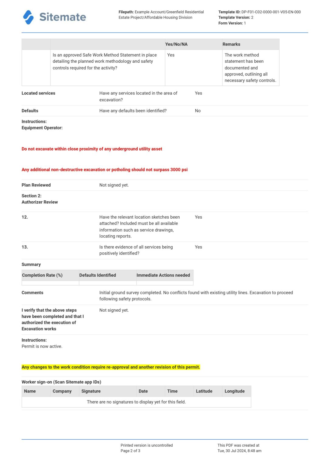 Free Permit to Work template [Better than word doc, excel and PDF]