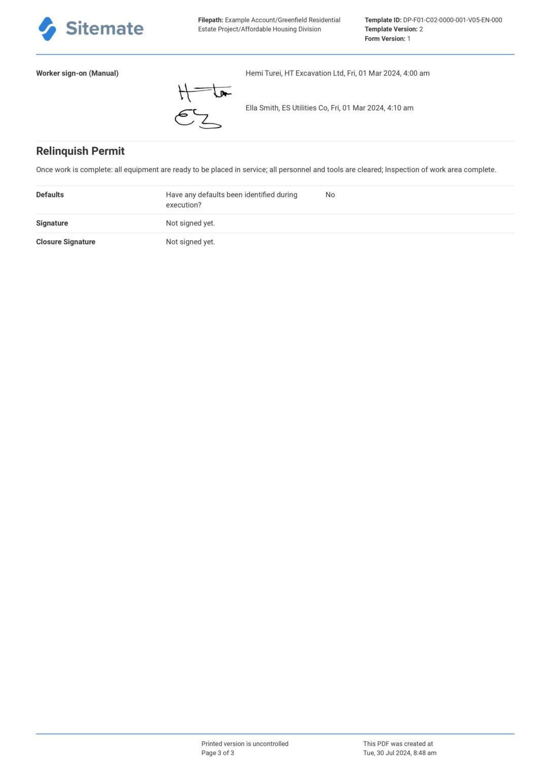Free Permit to Work template [Better than word doc, excel and PDF]