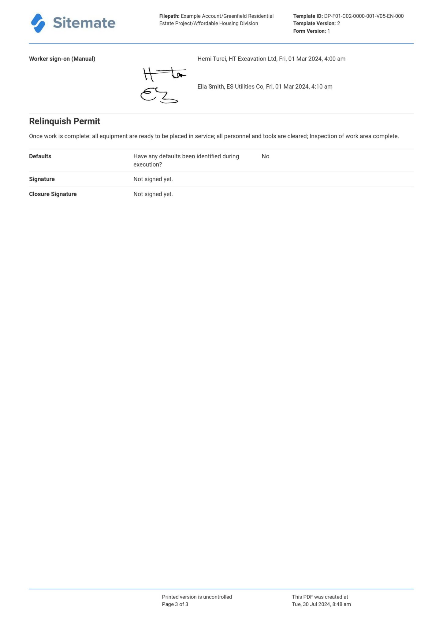 Free Permit to Work template [Better than word doc, excel and PDF]
