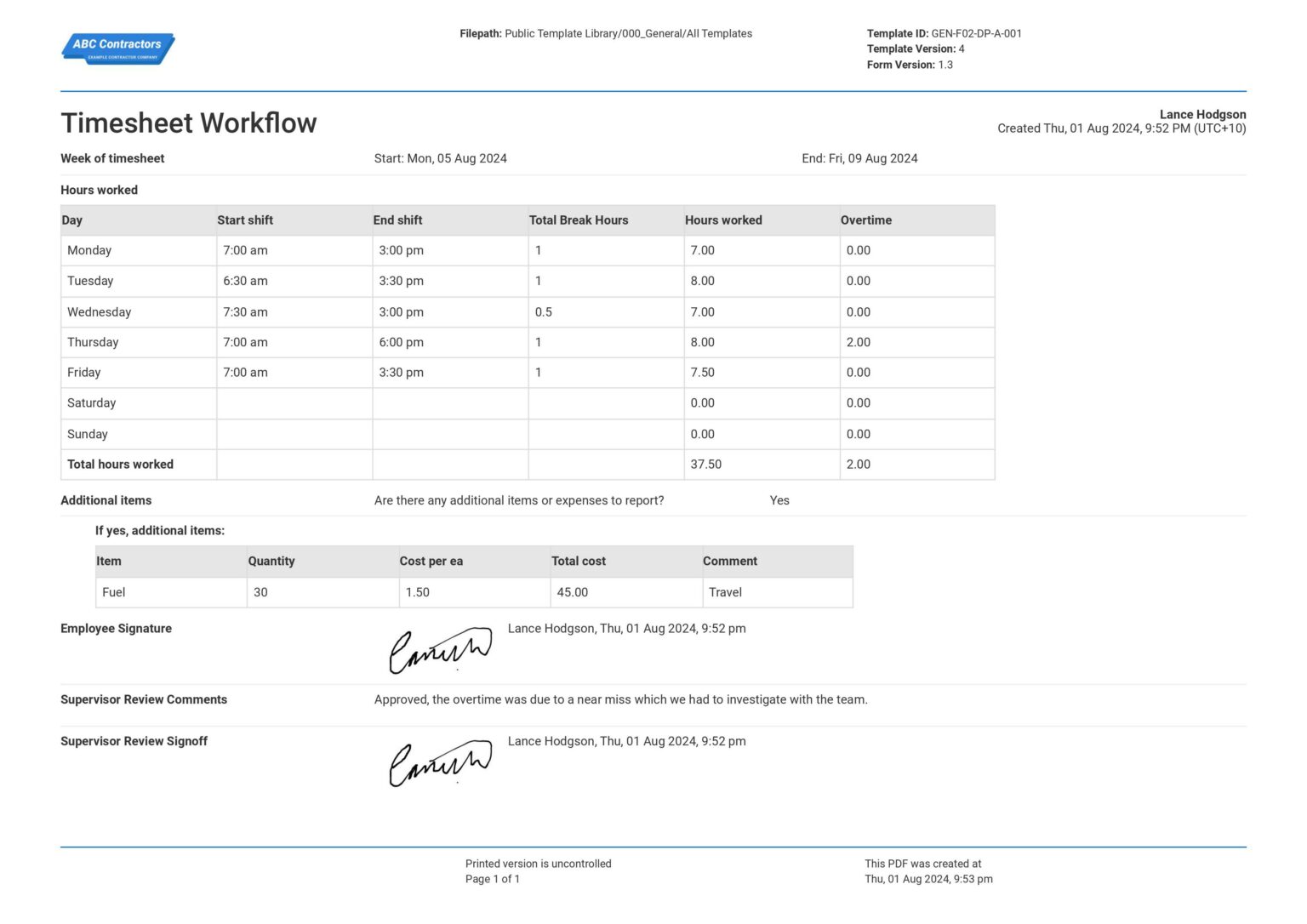 Free Construction Timesheet template [Better than excel and PDF]