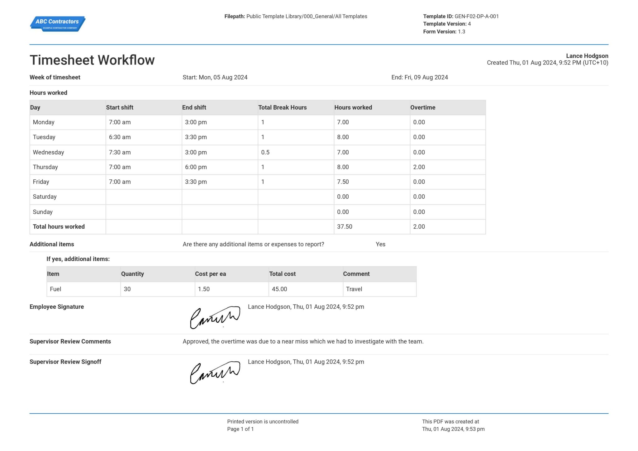 Free Construction Timesheet template [Better than excel and PDF]