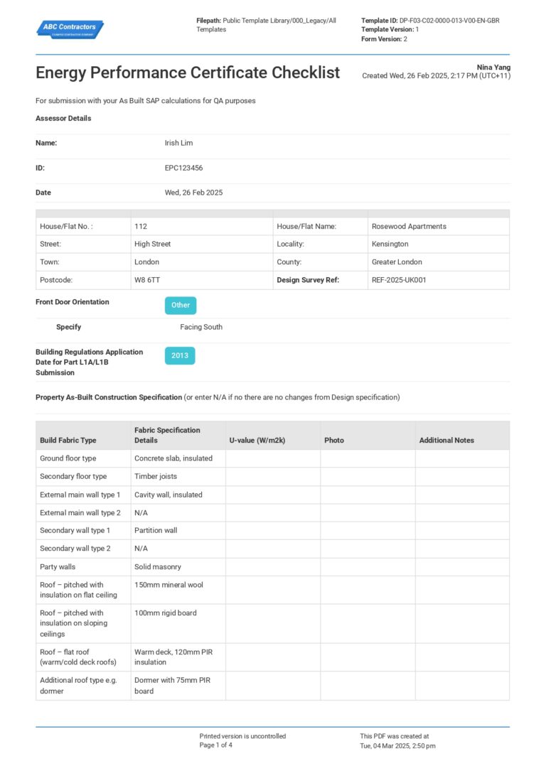 EPC Assessments - The Complete EPC Assessment Guide