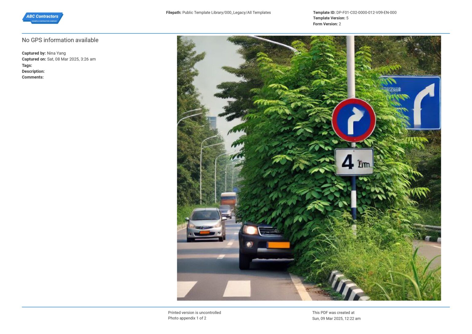 Road Safety Audit Checklist Template: Digital and PDF Export