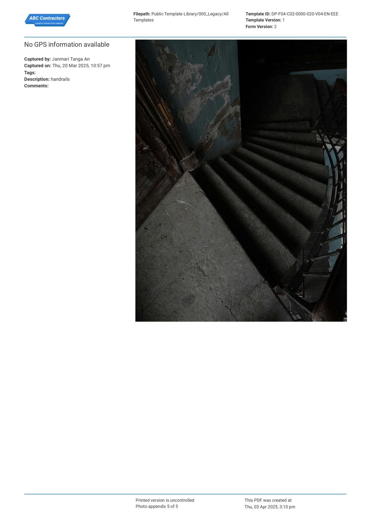 Structural Integrity Report Template, PDF Form, and Details