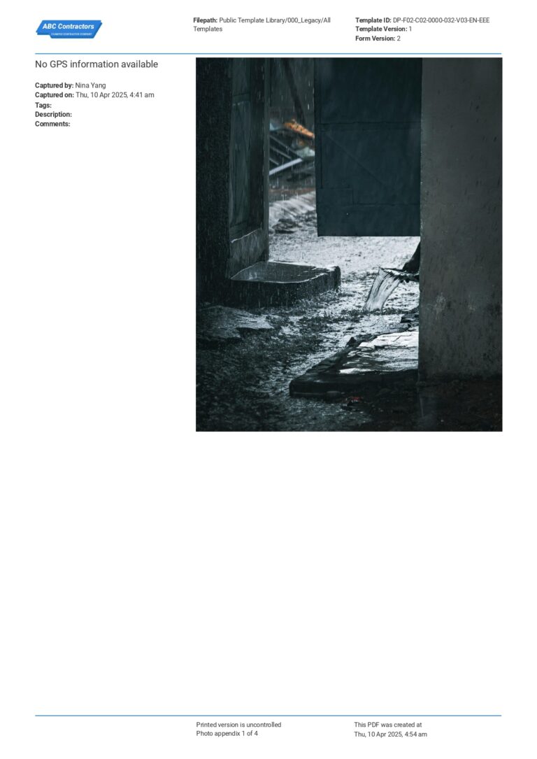 Structural Inspection Checklist Template and Report PDF