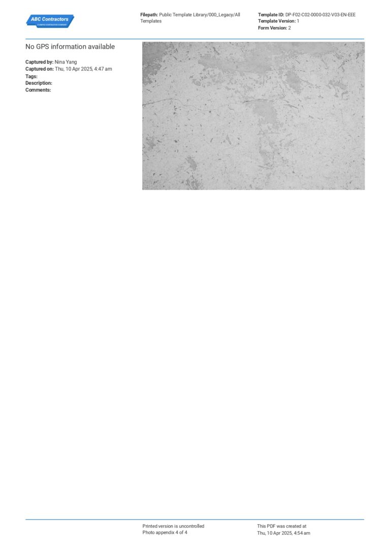 Structural Inspection Checklist Template and Report PDF