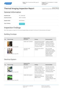 Thermal Imaging Inspection Report Template, Free PDF Format