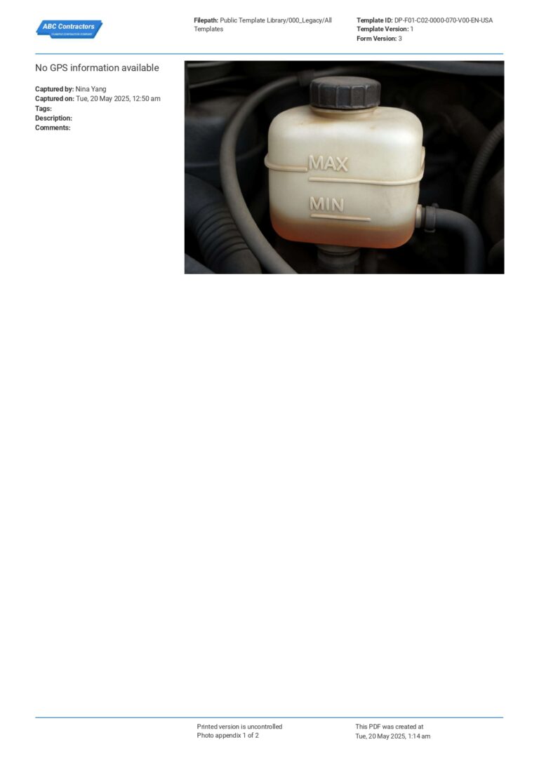 CDL Pre-Trip Inspection Checklist Template and Free PDF