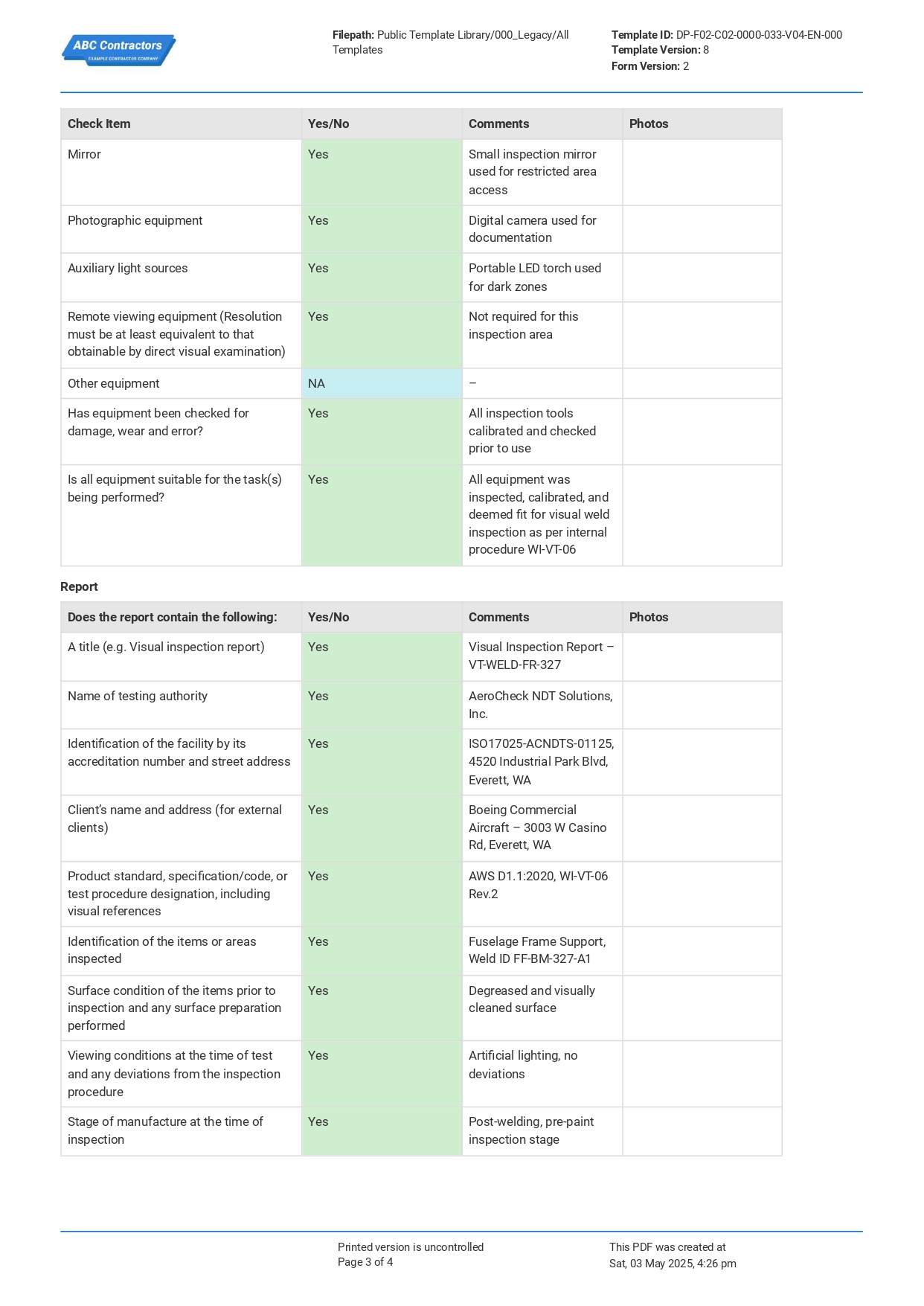 Welding Inspection Report Template File:Fig707.7.png MediaWiki