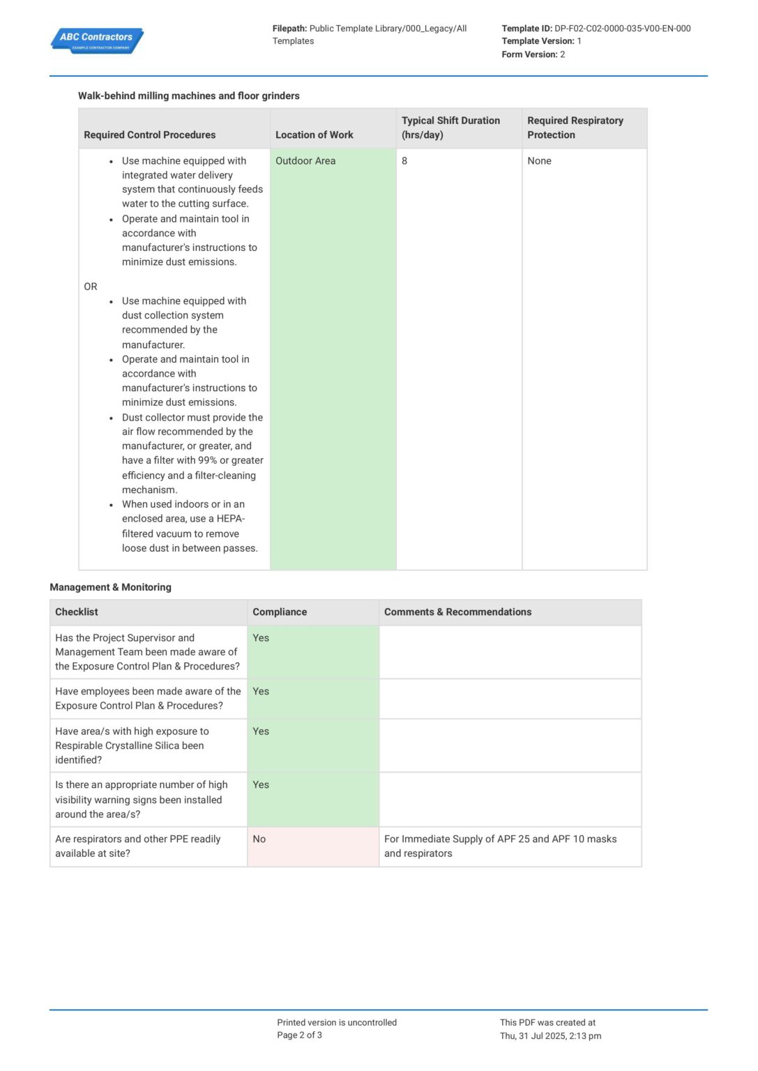 How Much Exposure to Crystalline Silica is Dangerous?