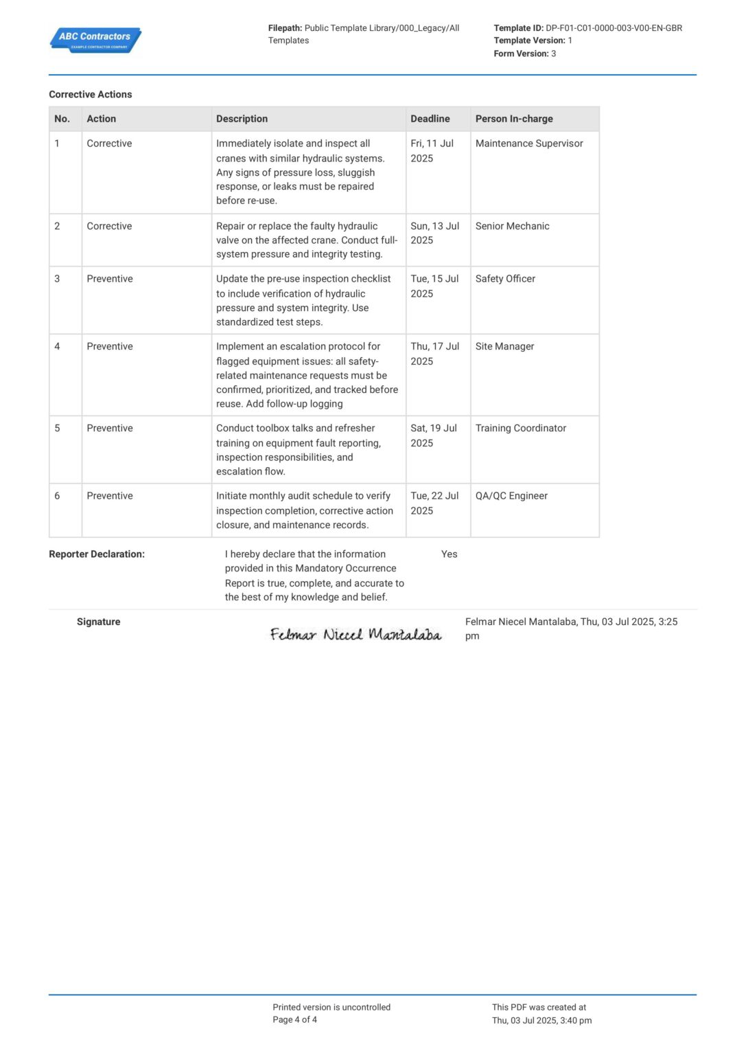 Mandatory Occurrence Report (MOR) Definition - Full Explanation