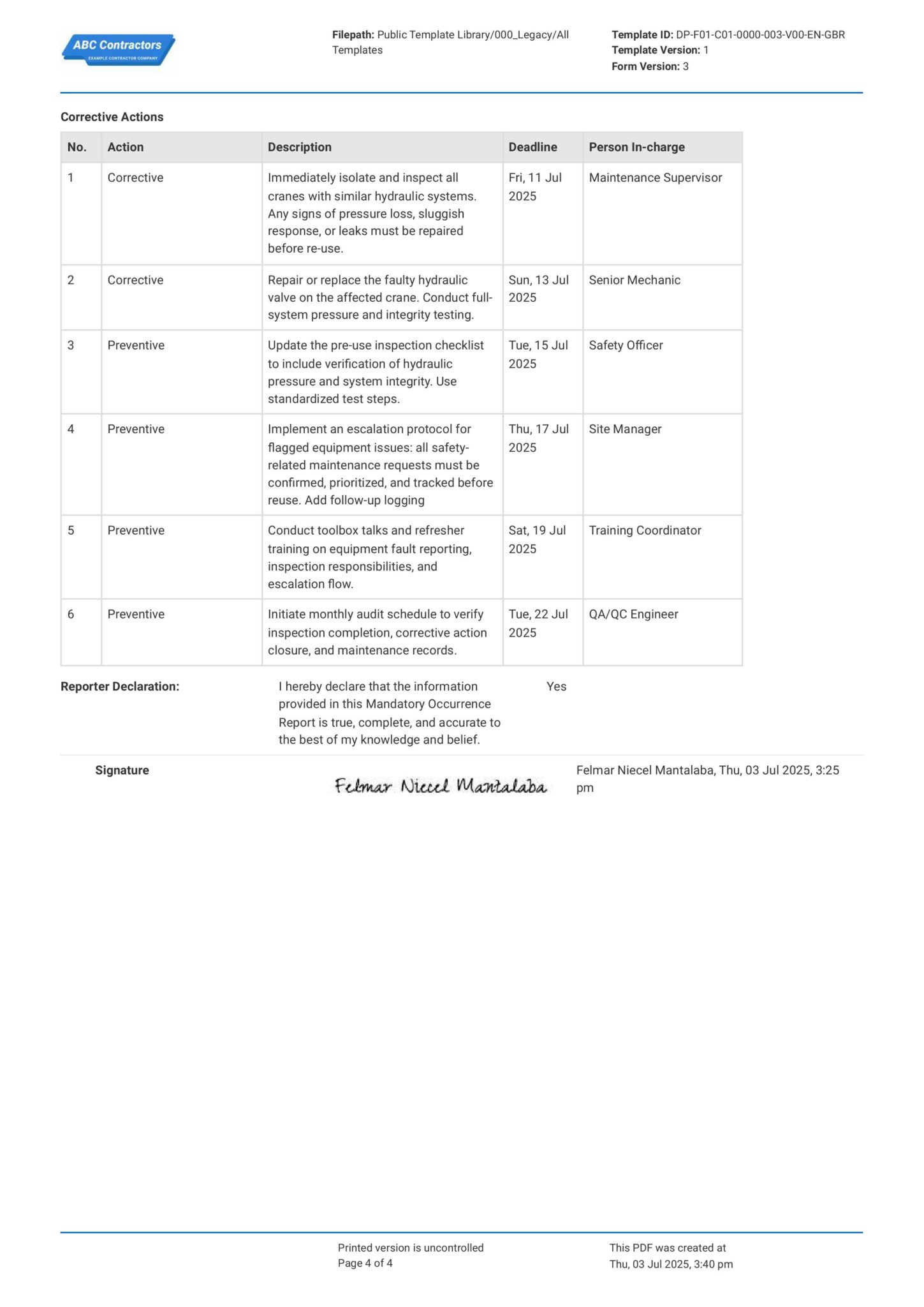 Mandatory Occurrence Report (MOR) Definition - Full Explanation