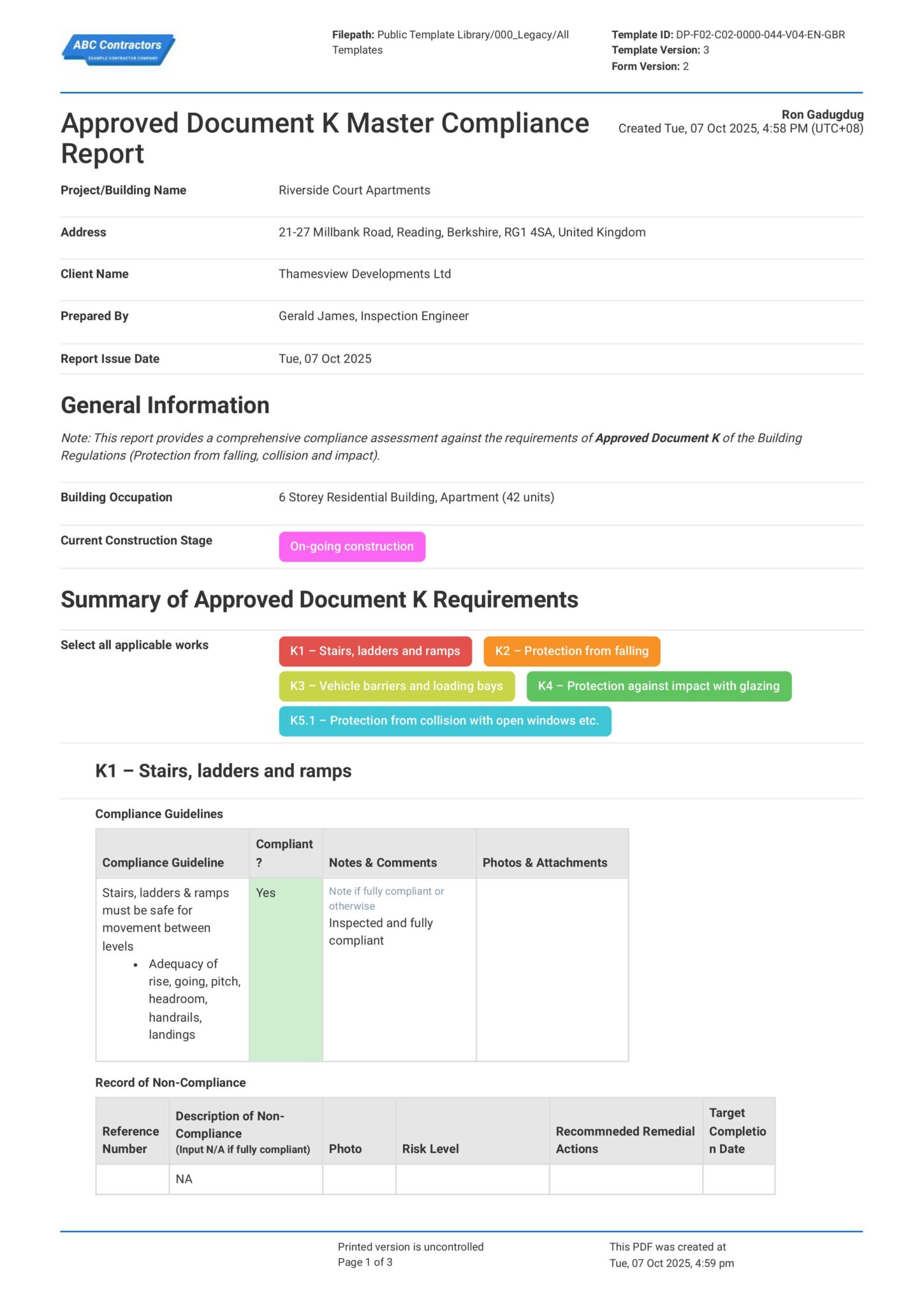 Approved Document K Building Regulations: Compliance Guide